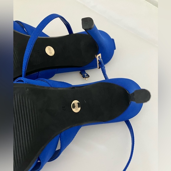 Zara | Shoes | Zara Royal Blue High Heel Pumps Size 7 | Poshmark